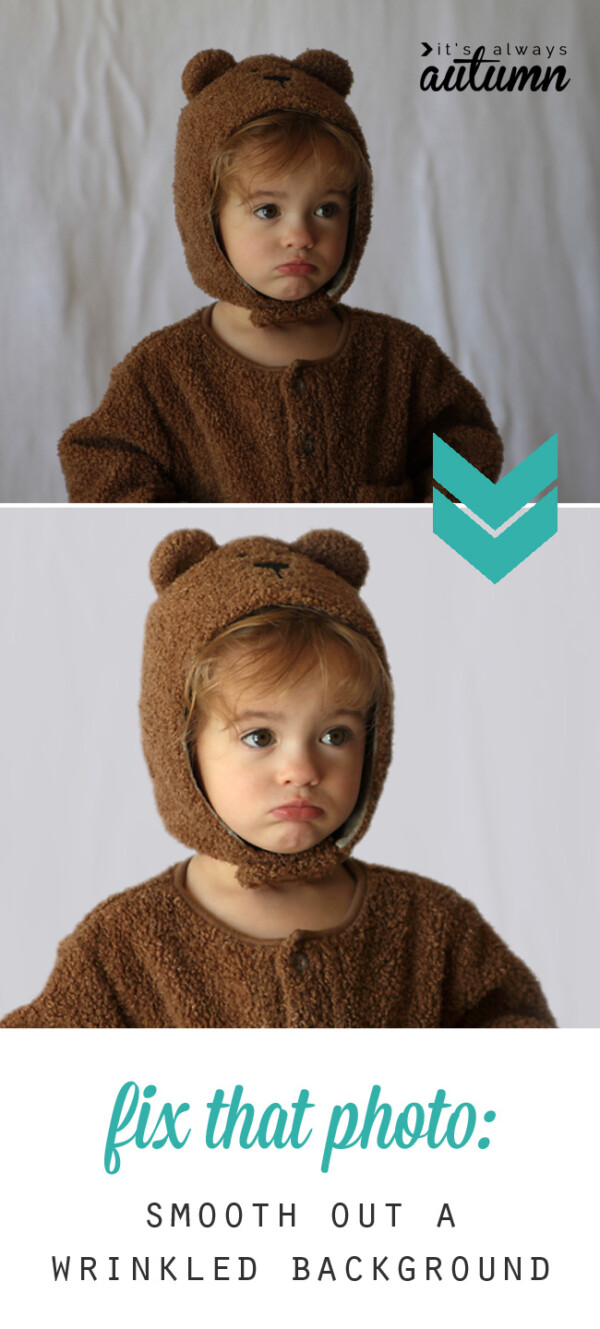 How to Smooth out a Wrinkled Background with Photo Editing - It's ...