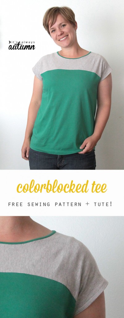 the easy tee {the colorblocked version} - It's Always Autumn