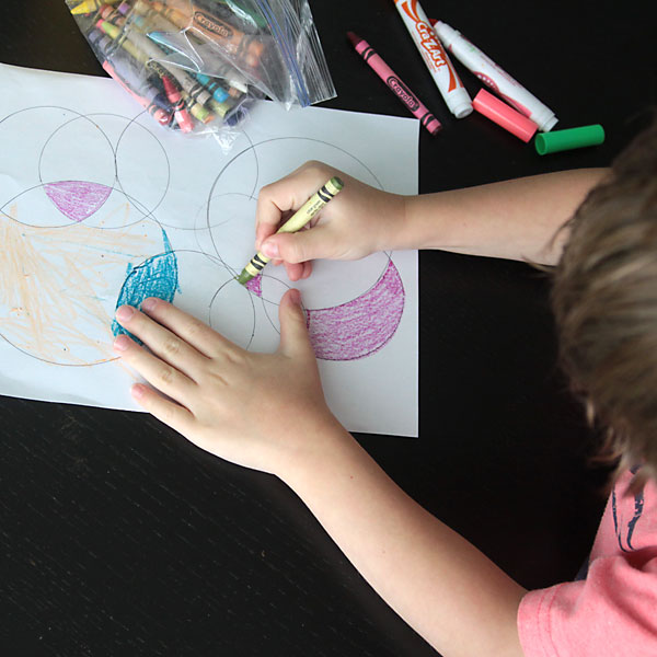 easy circle drawings - fun for kids to color! - It's Always Autumn