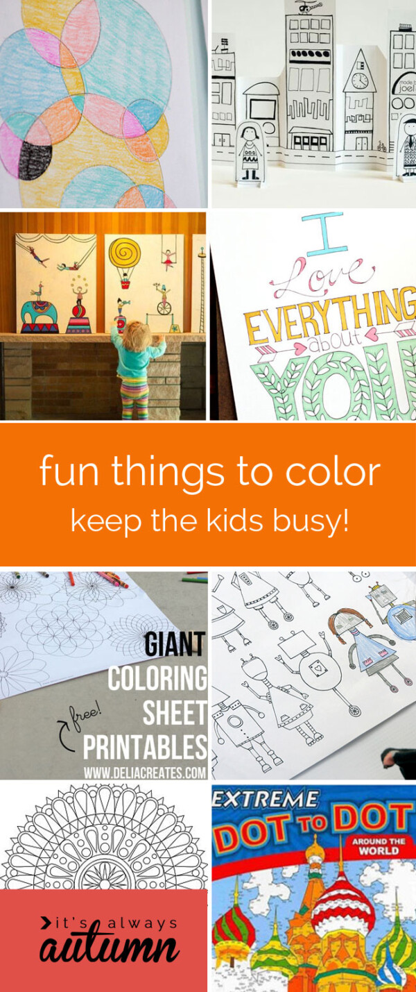20 awesome things to color | fun for kids - It's Always Autumn