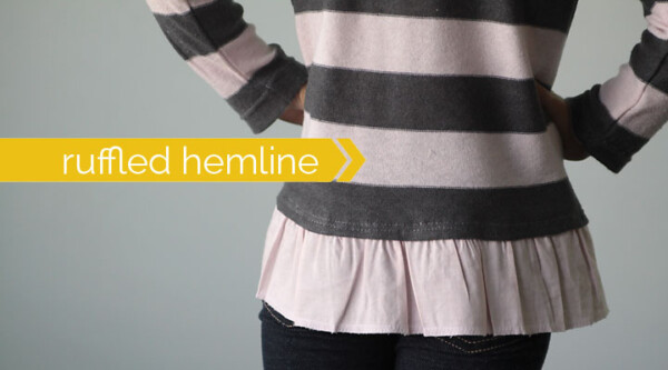 add a ruffled hem to a girl's sweater {easy sewing tutorial} - It's ...