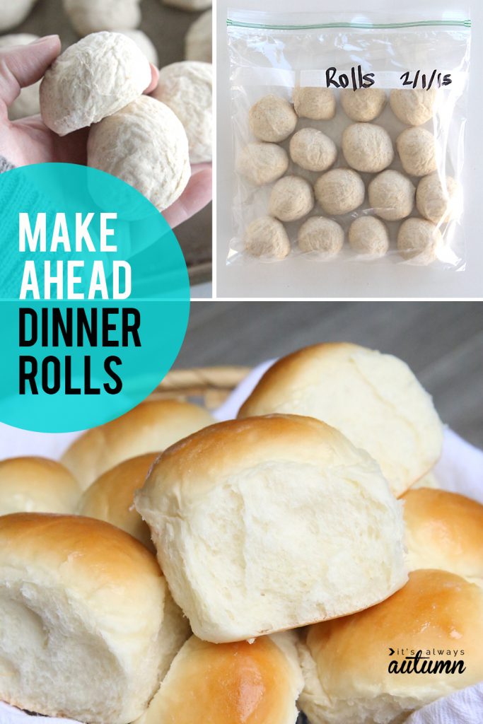 how to make rolls in advance & bake later {fridge & freezer methods ...