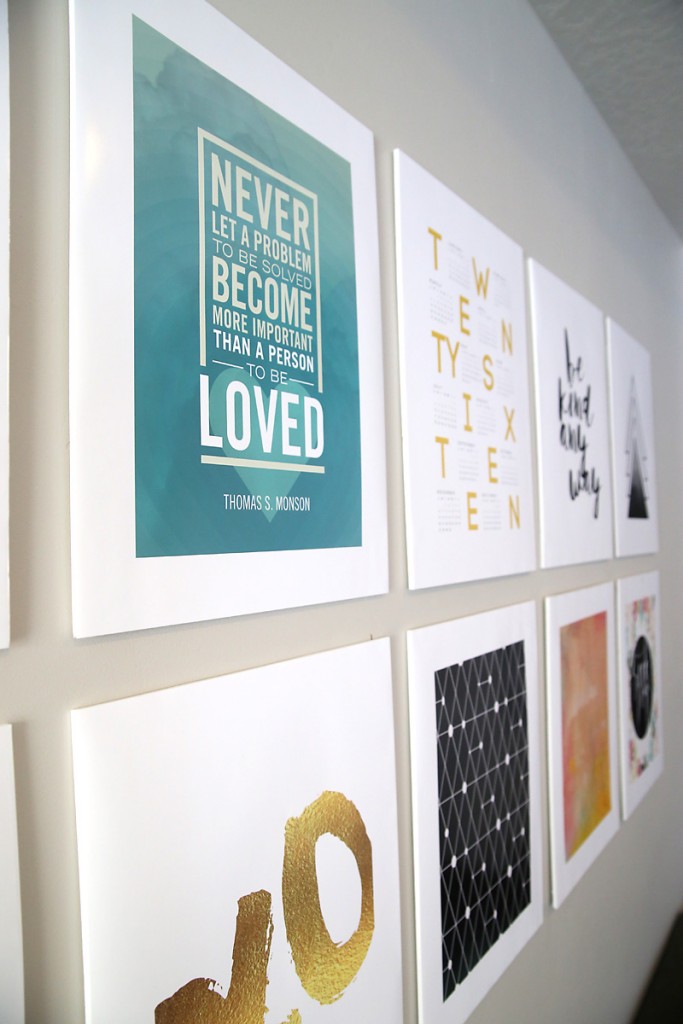 DIY photo mounting for a cheap + easy gallery wall - It's Always Autumn