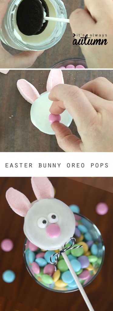 easy Easter bunny & chick Oreo pops - It's Always Autumn