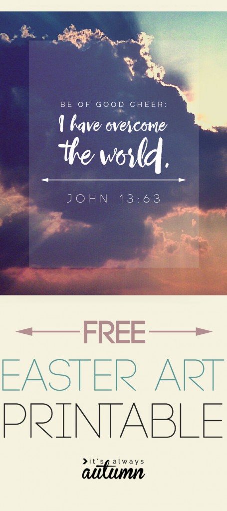 free Easter scripture verse art print - It's Always Autumn