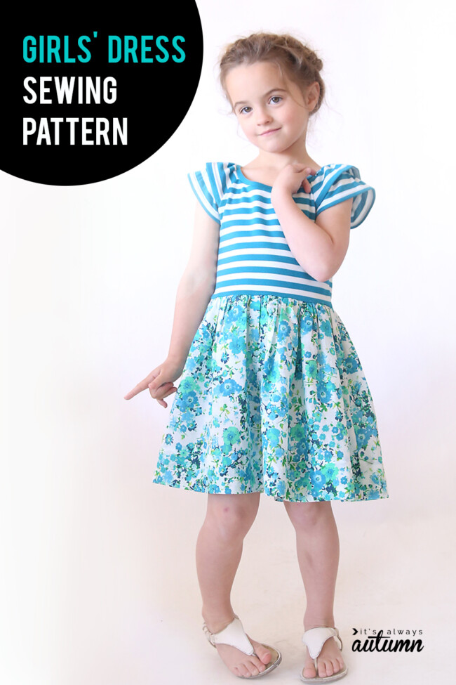 the "hello spring" girls' dress | free pattern in size 4/5 - It's ...