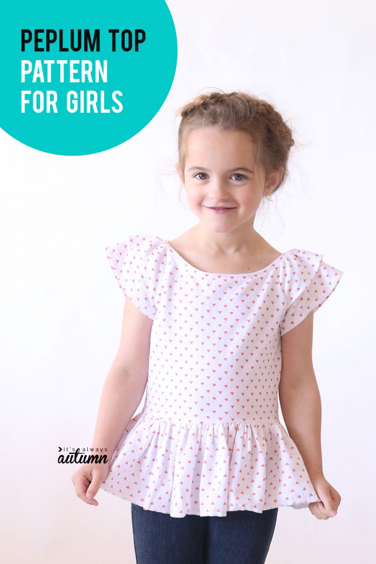 the "hello spring" girls' top | free pattern in size 4/5 - It's Always ...