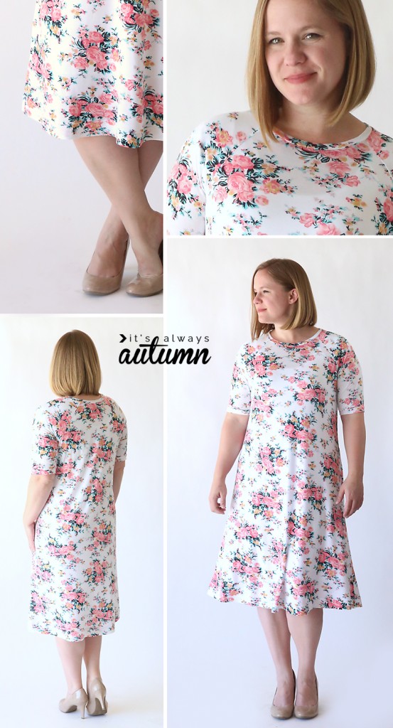 the easy tee swing dress | simple sewing tutorial - It's Always Autumn
