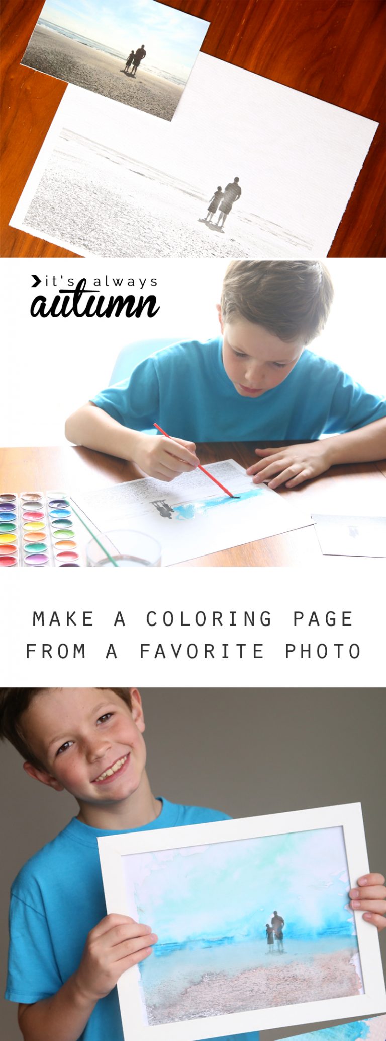 how to make personalized coloring pages for your kids - It's Always Autumn