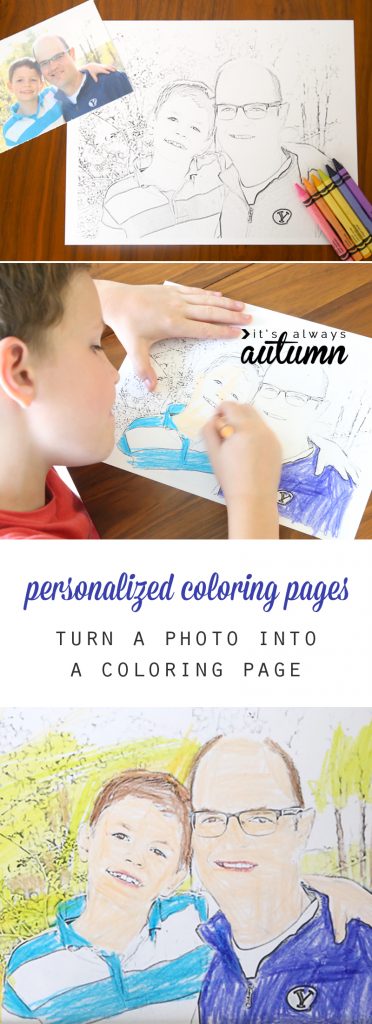 how to make personalized coloring pages for your kids - It's Always Autumn