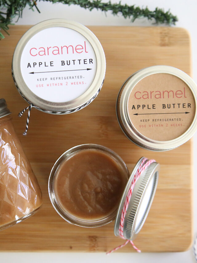 Crockpot Caramel Apple Butter Story - It's Always Autumn