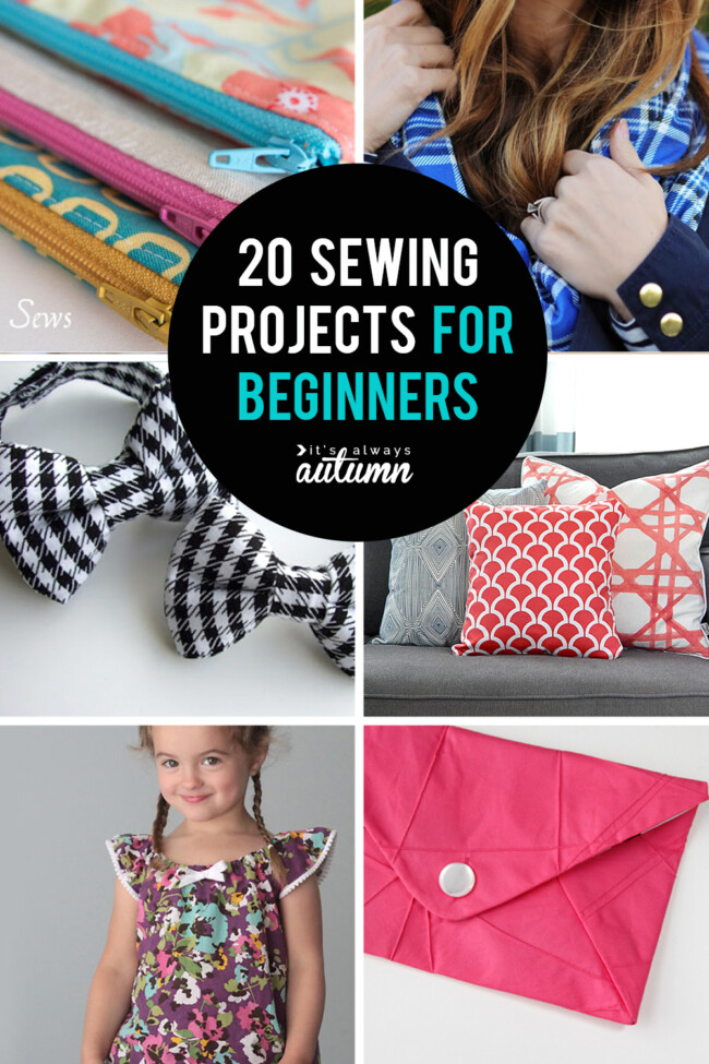 20 easy beginner sewing projects that turn out super cute! - It's ...