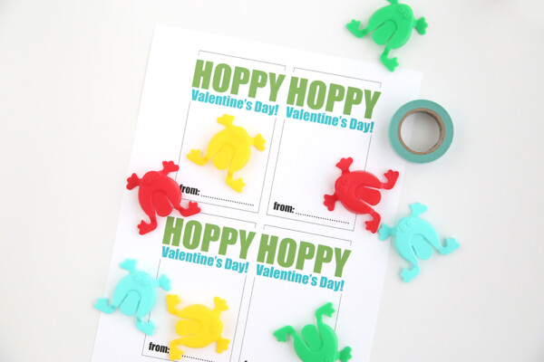 hopping frogs free printable Valentine's Day cards - It's Always Autumn