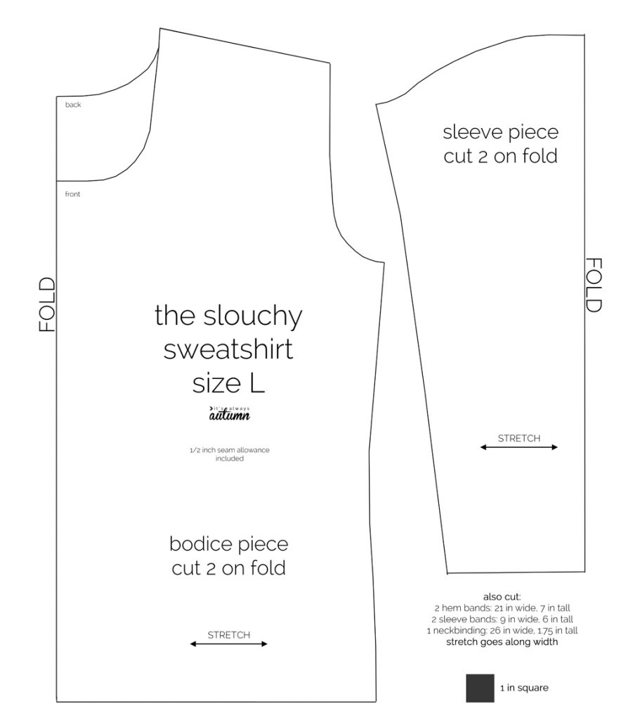 the perfect slouchy sweatshirt | free pattern - It's Always Autumn