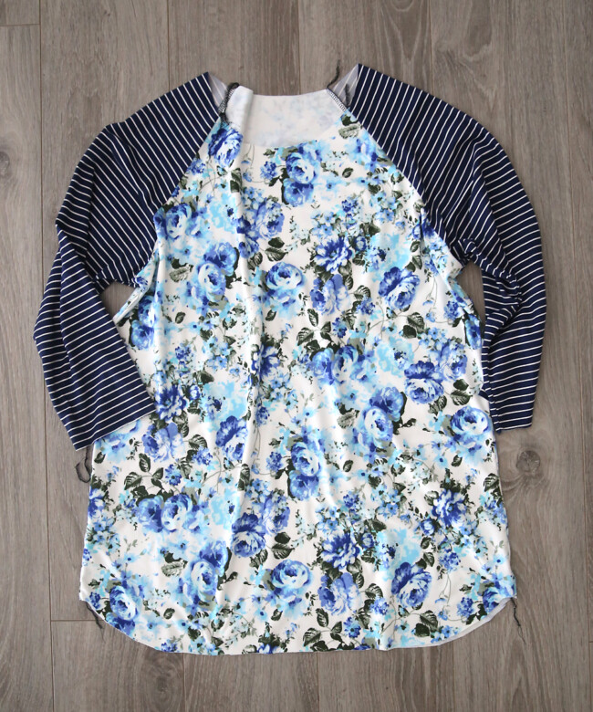 free raglan tee shirt sewing pattern {women's size large} - It's Always ...