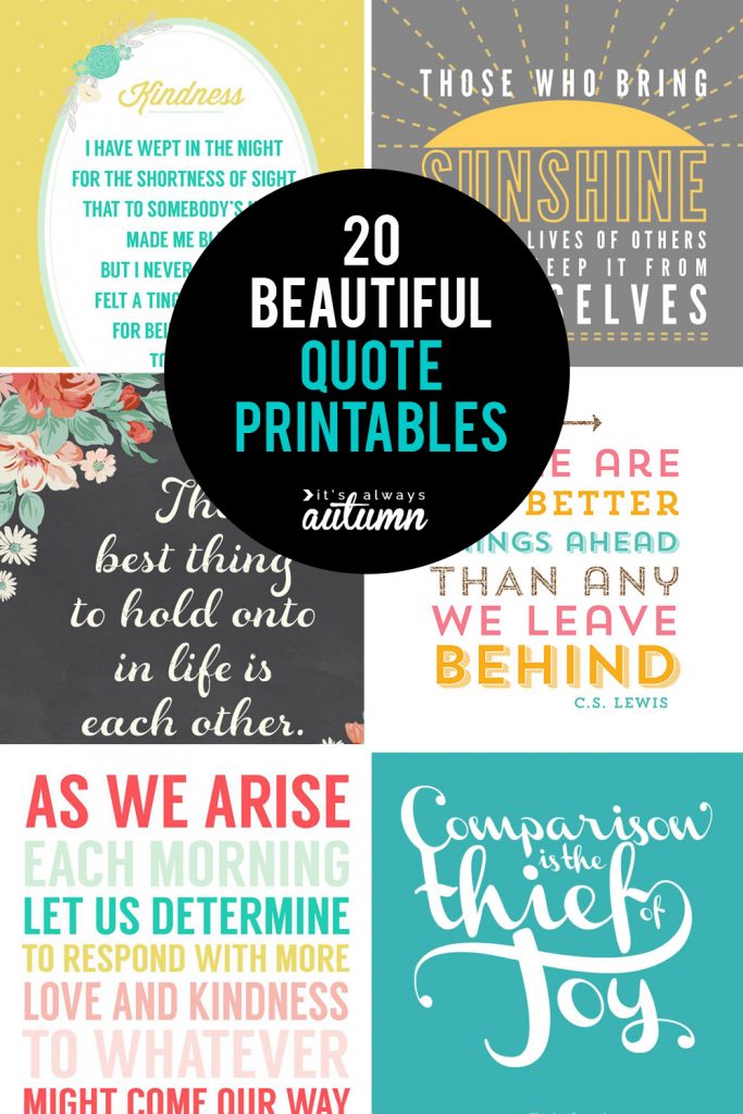 20 gorgeous printable quotes | free inspirational quote prints - It's ...