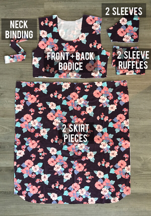 easy ruffle sleeve dress sewing tutorial - It's Always Autumn