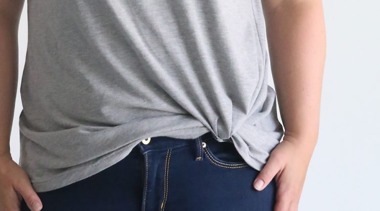 The Twist Knot Tee free sewing pattern - It's Always Autumn