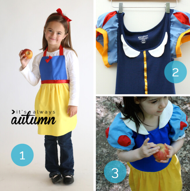 huge list of DIY princess costumes: DIY Snow white costume and more!