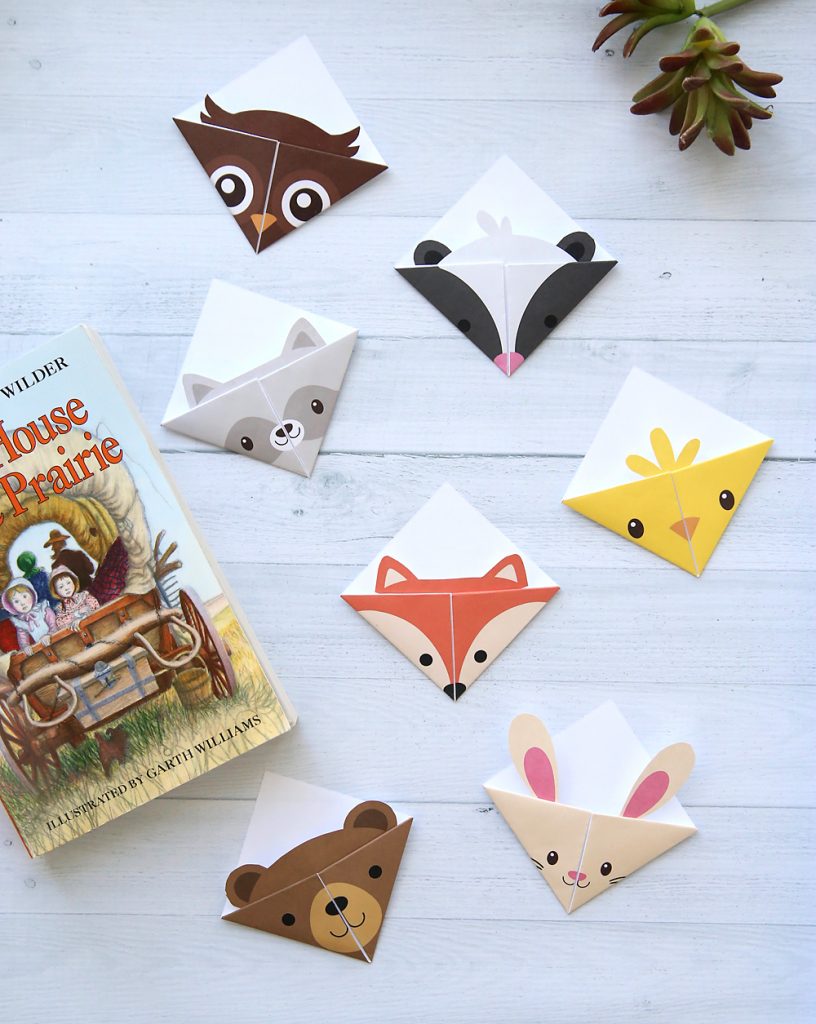 DIY woodland animals origami bookmarks {print + fold} - It's Always Autumn