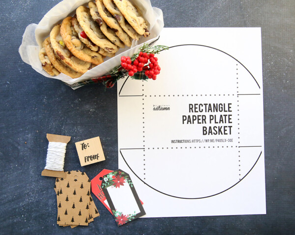 Make a cute treat basket from a paper plate! - It's Always Autumn