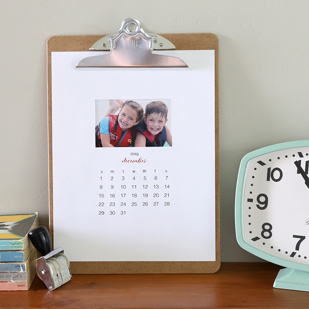Make Your Own Personalized Calendar free Printable 2019 Photo Calendar 