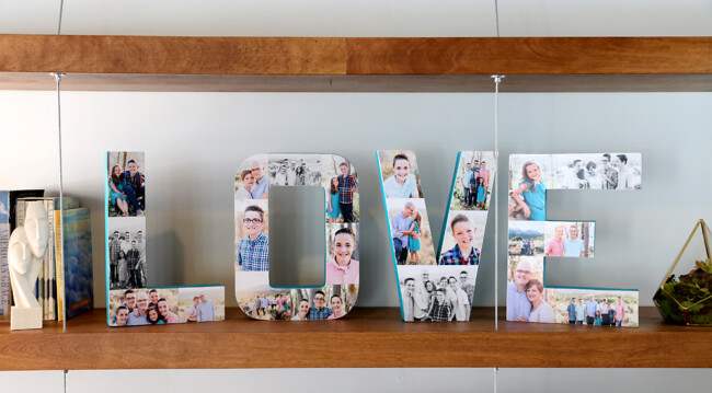 Photo collage letters {fun way to decorate with pictures} - It's Always ...