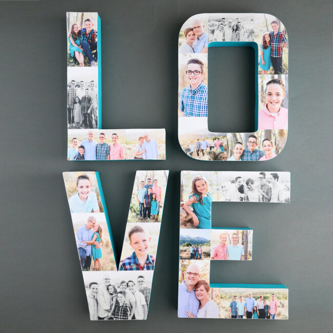 Photo collage letters for Valentine's Day or anniversaries - It's ...