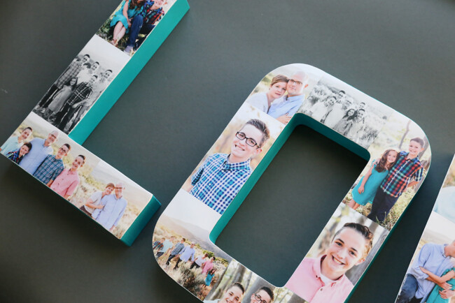 Photo collage letters {fun way to decorate with pictures} - It's Always ...