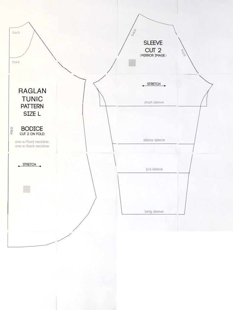 Long raglan t-shirt sewing pattern - It's Always Autumn