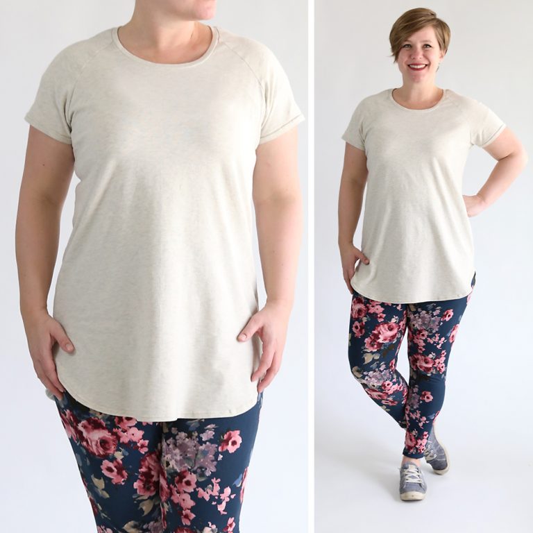 free raglan tee shirt sewing pattern {women's size large} - It's Always ...