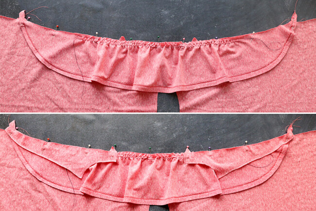 The waterfall top pattern for girls {how to sew a ruffle shirt} - It's ...