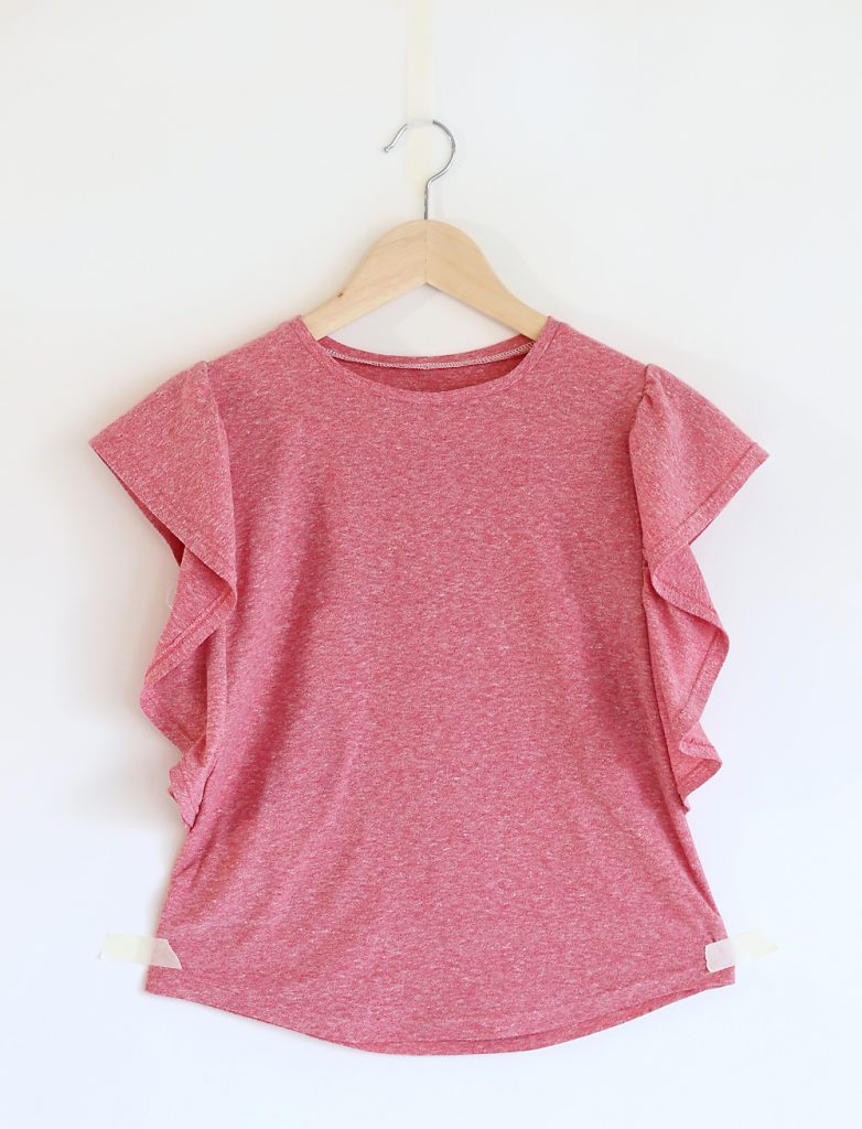 The waterfall top pattern for girls {how to sew a ruffle shirt} - It's ...