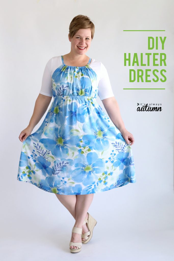 DIY halter dress {easy sewing tutorial} - It's Always Autumn