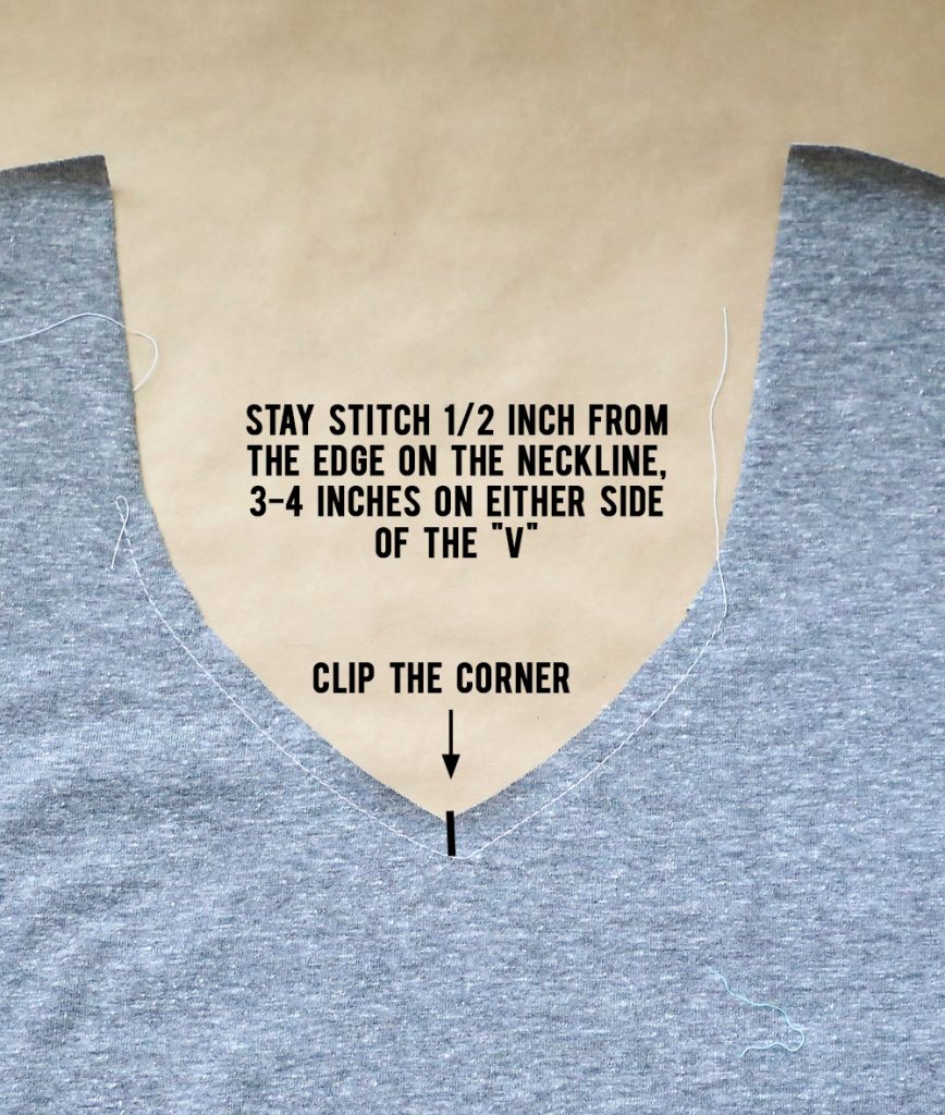 How to make a v-neck t-shirt {sewing pattern and tutorial} - It's ...