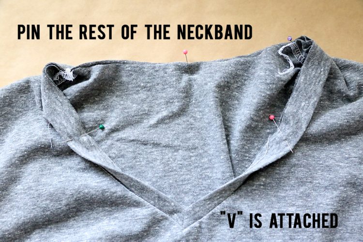 How to make a v-neck t-shirt {sewing pattern and tutorial} - It's ...