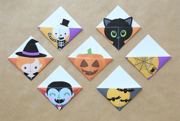 Print + fold Halloween bookmarks tutorial - It's Always Autumn