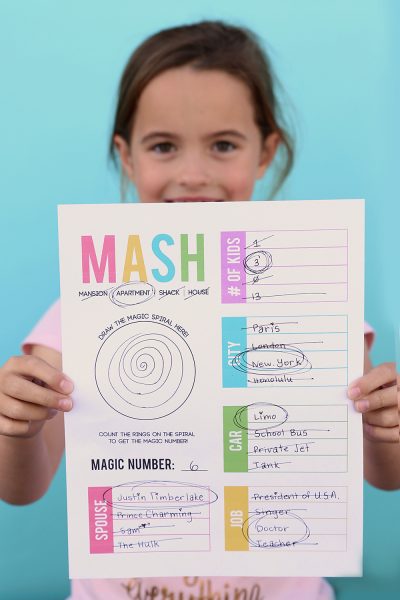 How to Play MASH + Printable Worksheet! - It's Always Autumn