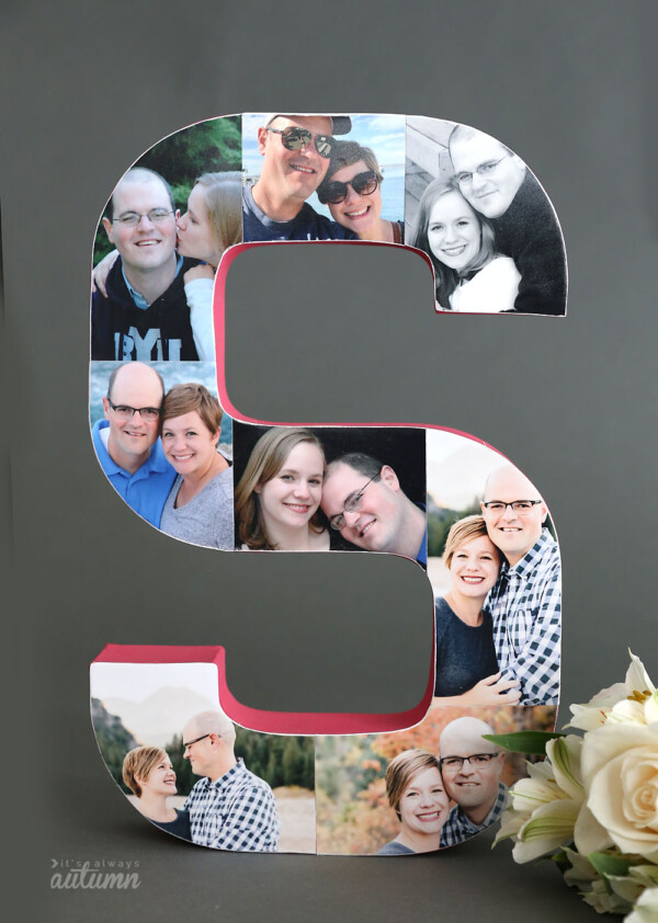 Photo collage letters for Valentine's Day or anniversaries - It's ...