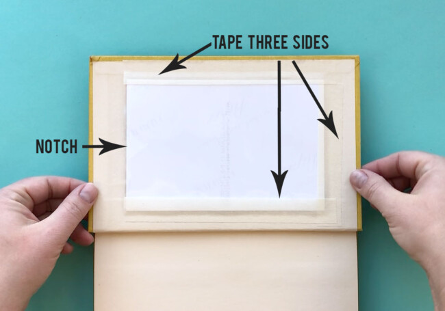 DIY book picture frame - easy photo craft idea