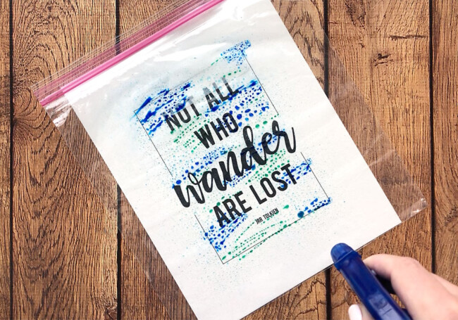 Make gorgeous (cheater) watercolor prints using markers + water - It's ...