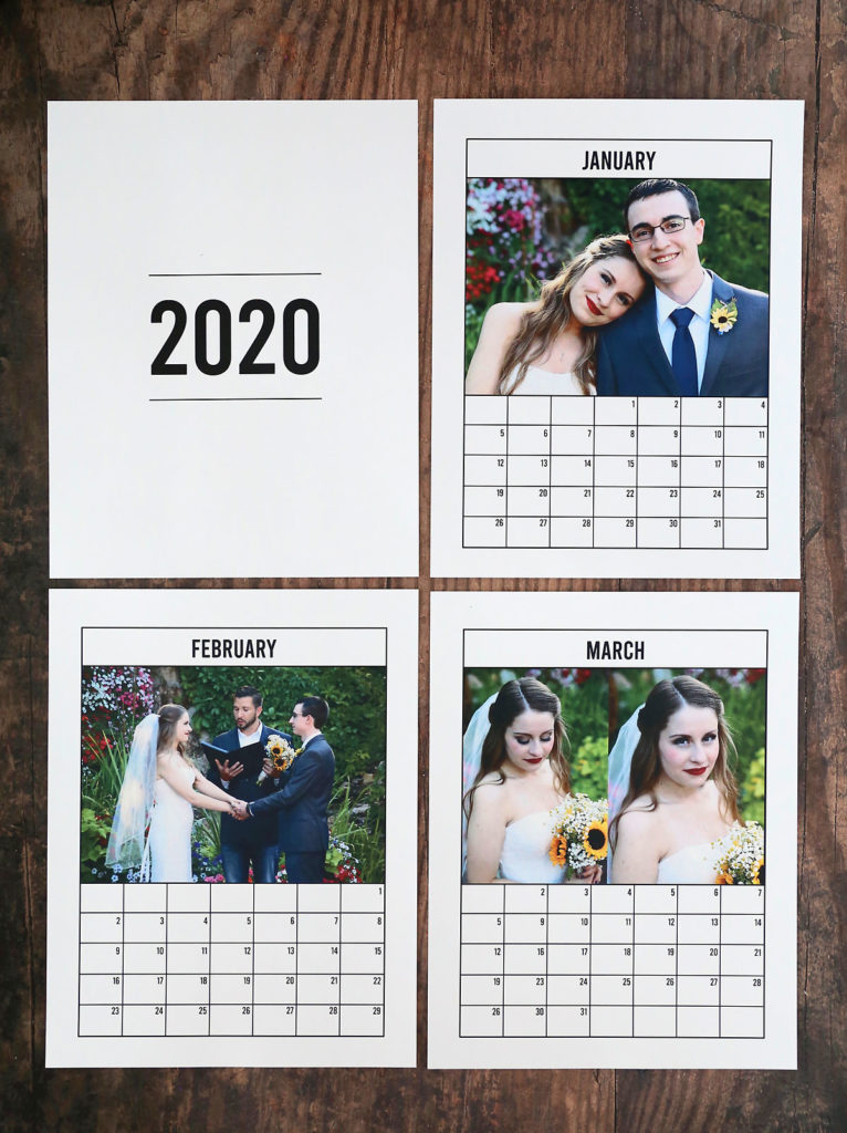 DIY 2020 Photo Calendar {just print + add photos!} - It's Always Autumn