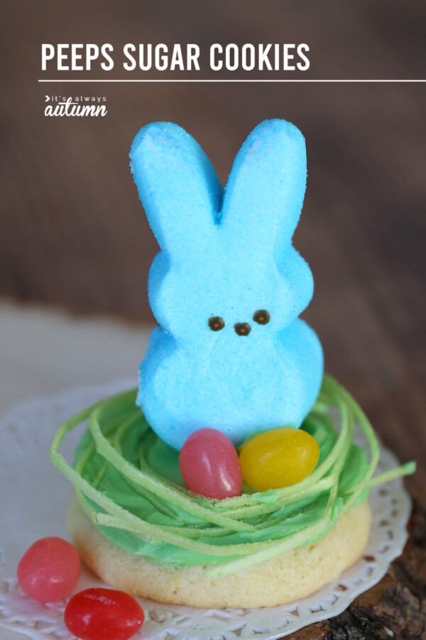 Easter Peeps Cookies (cake mix sugar cookie recipe) - It's Always Autumn