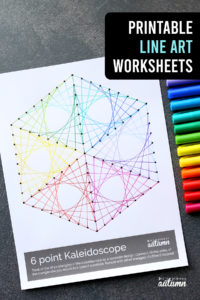 Geometric Line Art Worksheets - It's Always Autumn