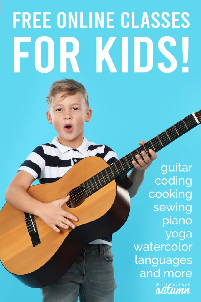 12 Cool Things kids can learn online for FREE {guitar, cooking, coding ...