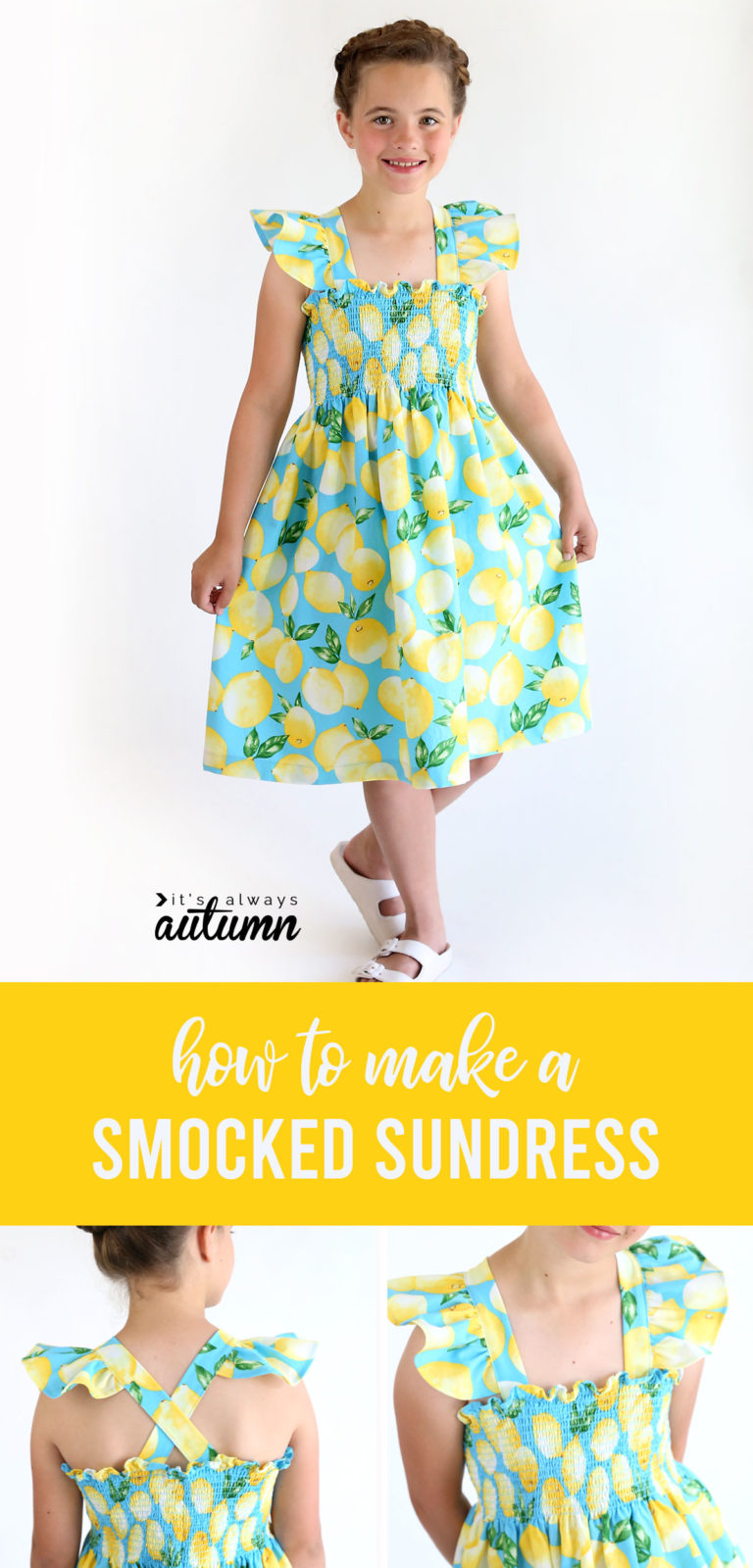 How to make a Smocked Sundress {It's so easy!} - It's Always Autumn