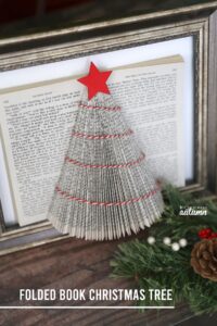 How to make a Folded Book Christmas Tree - It's Always Autumn