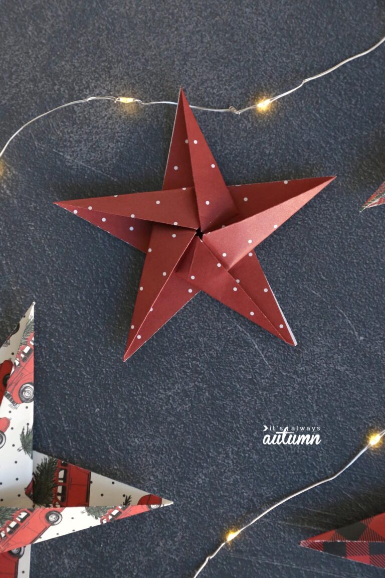 Fold an Origami Star {in 5 simple steps} - It's Always Autumn
