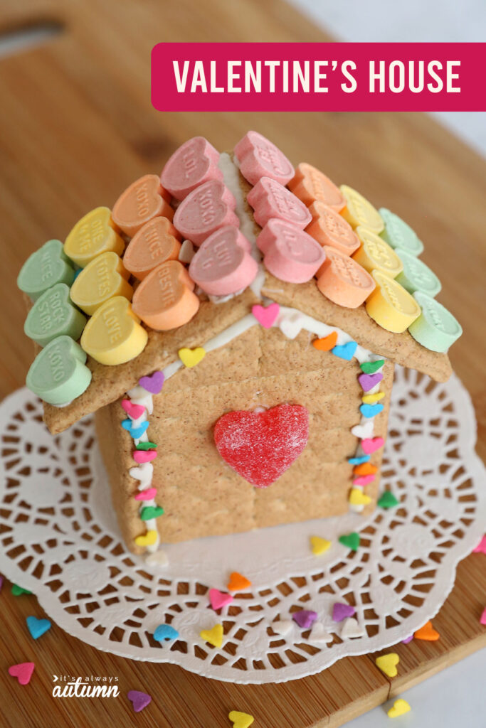 Valentine's Day "Gingerbread" Houses - It's Always Autumn