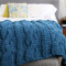 How to Make a CHUNKY Cable Knit Blanket with Loop Yarn - It's Always Autumn